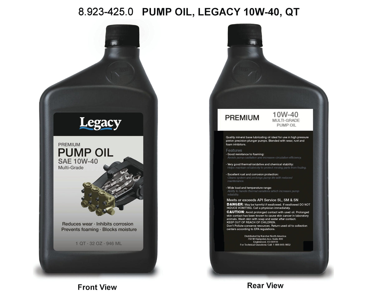 Legacy Pump Oil | Pressure Washer Supply